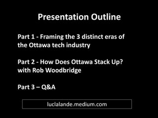 History of the Ottawa Tech Industry and Future Outlook | PPTX