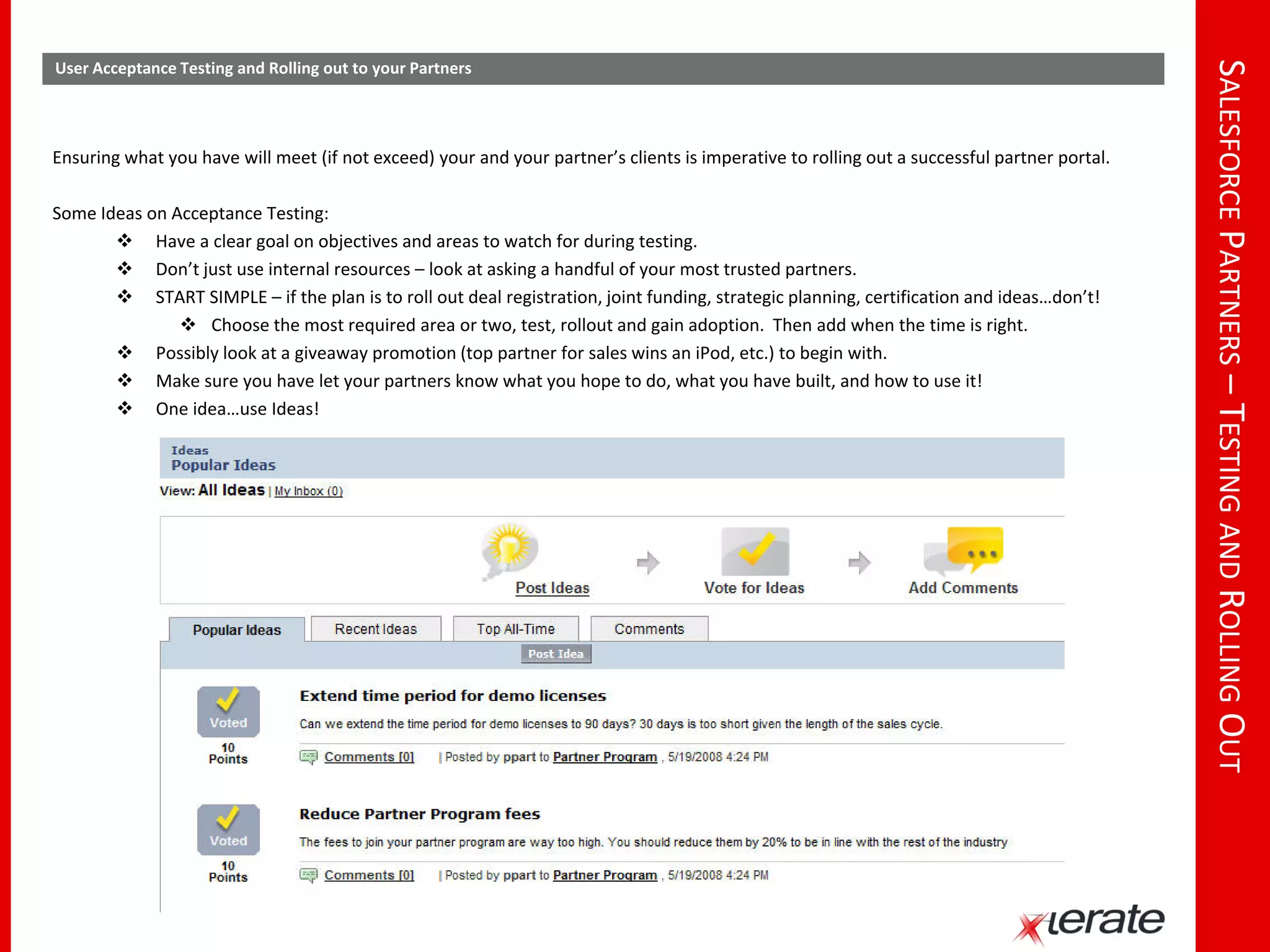xLerate Deep Dive - Salesforce.com Partner Networks | PPT