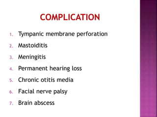 Ottis media n.pptx otitis media infection | PPTX