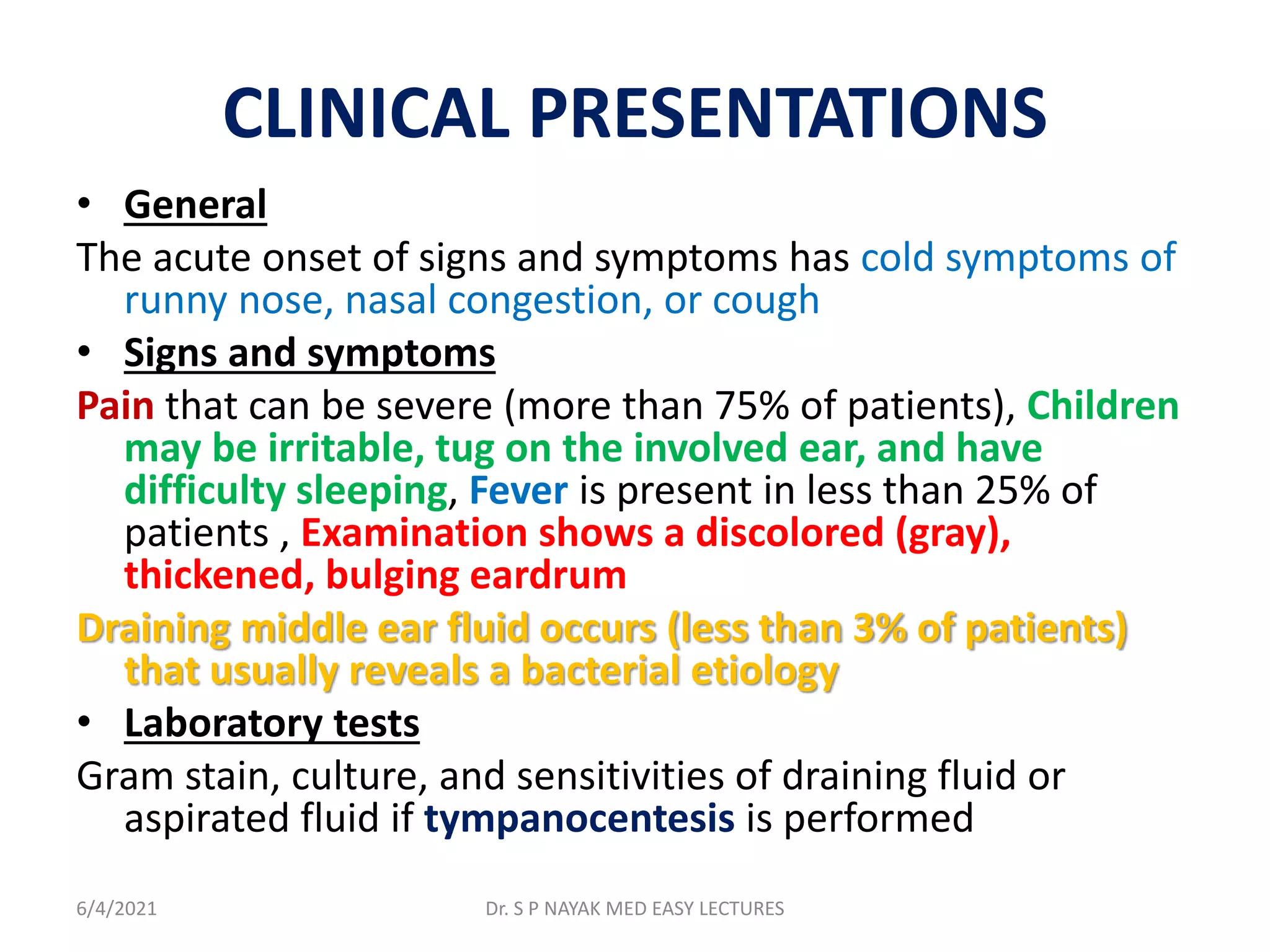 Otitis media basic concepts | PPT