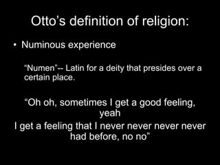 Religion is Tremendous: Rudolph Otto | PPTX
