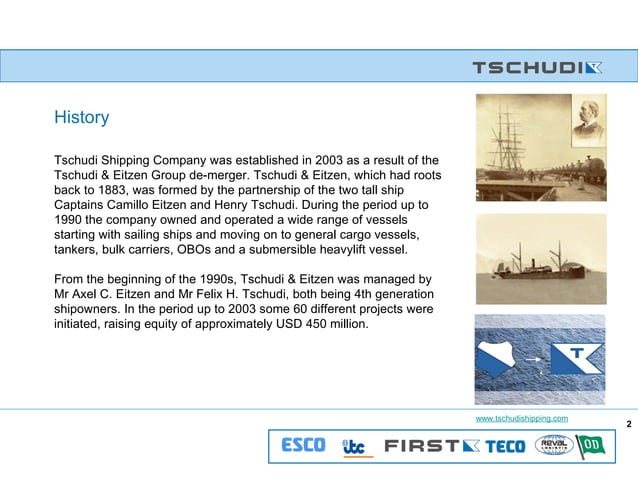 Tschudi Group Presentation | PPT | Cruises | Travel Type