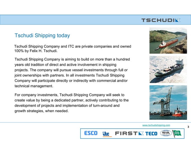 Tschudi Group Presentation | PPT | Cruises | Travel Type