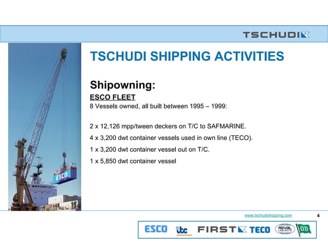 Tschudi Group Presentation | PPT | Cruises | Travel Type