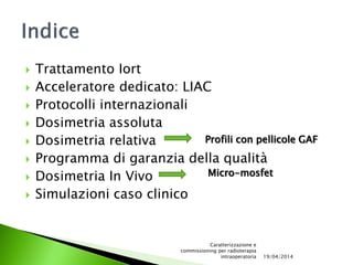 commissioning LIAC_IOERT | PDF | Surgery | Medical Health