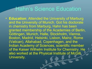 Otto hahn | PPT