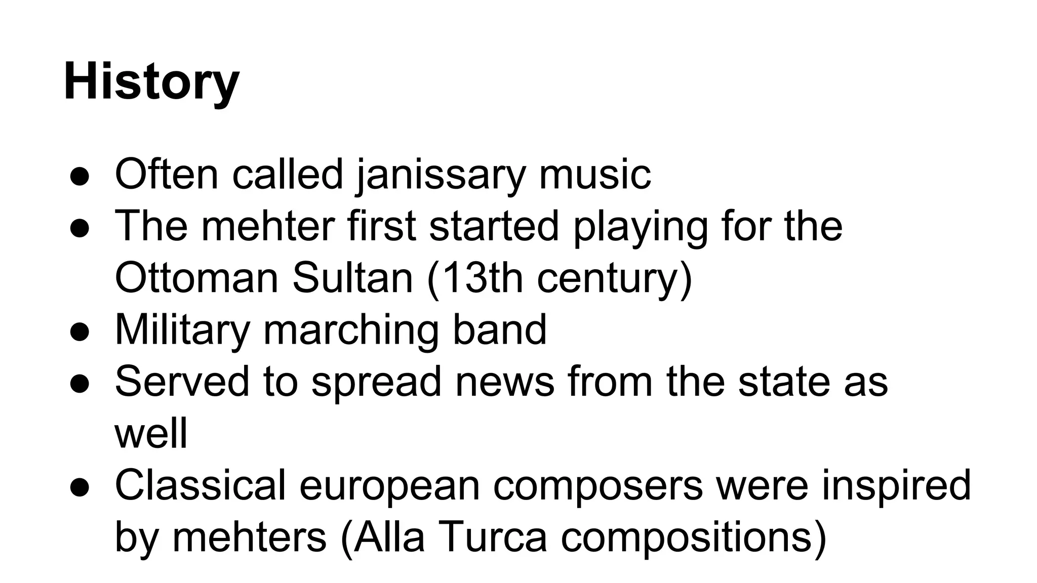 Ottoman Military Band (Mehter) | PPTX