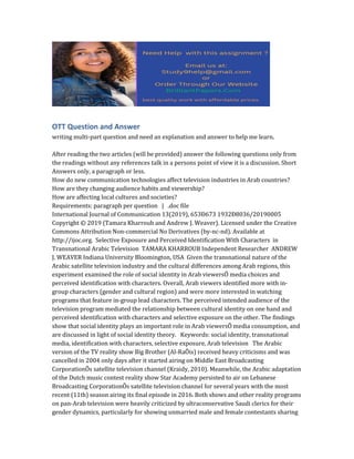 OTT Question and Answer.pdf