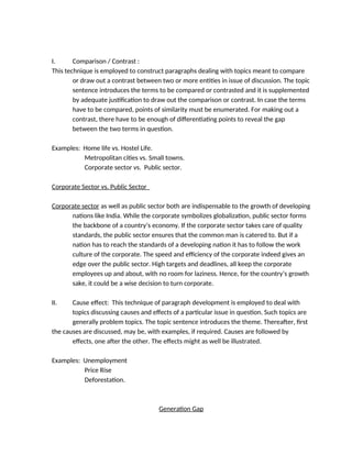 PARAGRAPH WRITING for Graduation level students | PDF