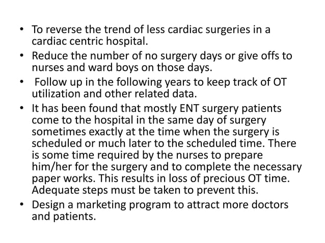 OT utilization review | PPTX | Surgery | Medical Health