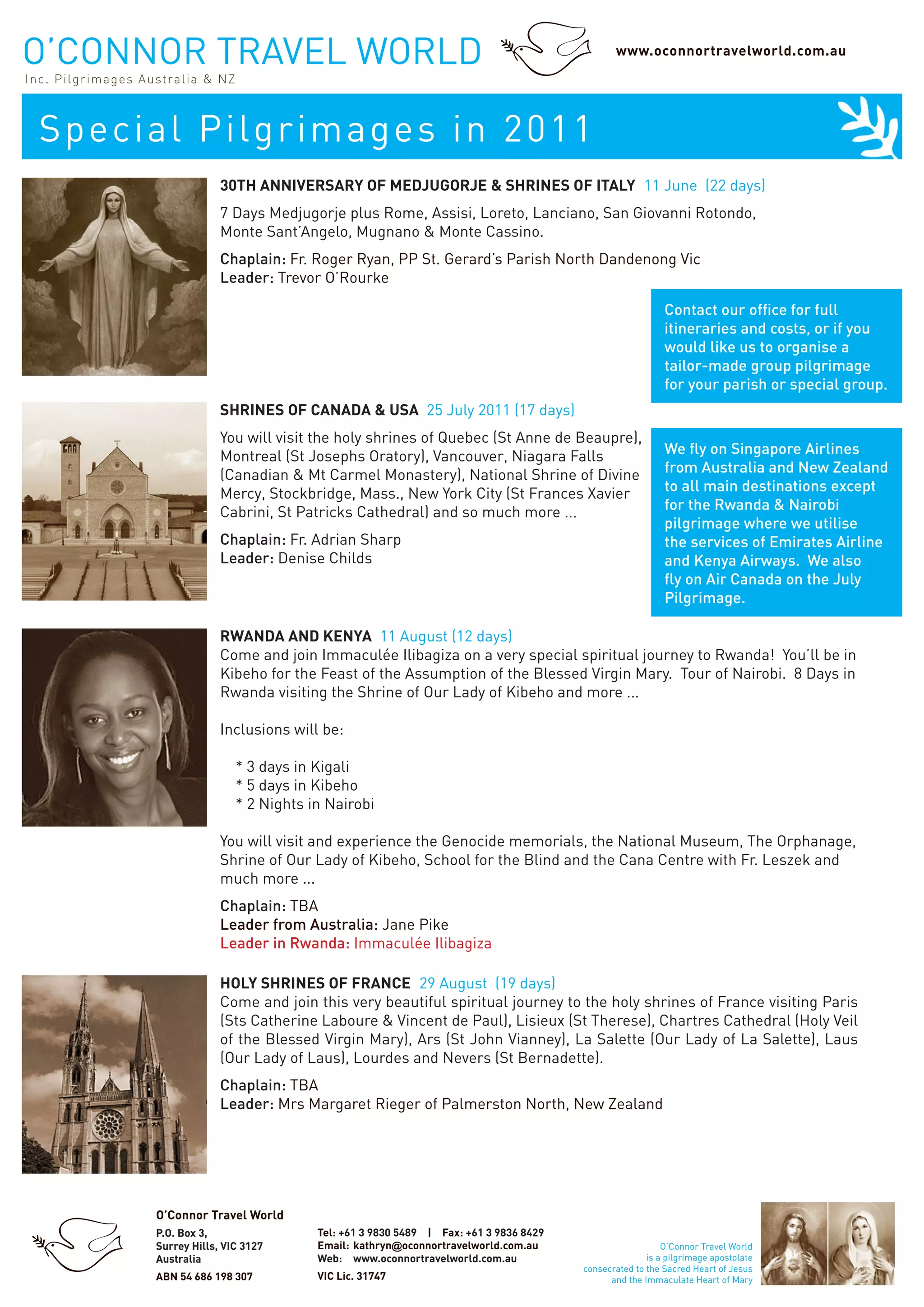 OTW Pilgrimage Brochure | PDF