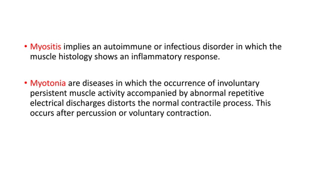 Approach to myopathy | PPTX | Physical Therapy | Wellness