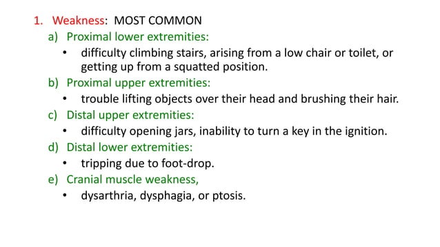 Approach to myopathy | PPTX | Physical Therapy | Wellness
