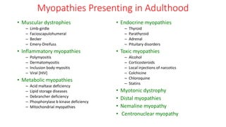 Approach to myopathy | PPT