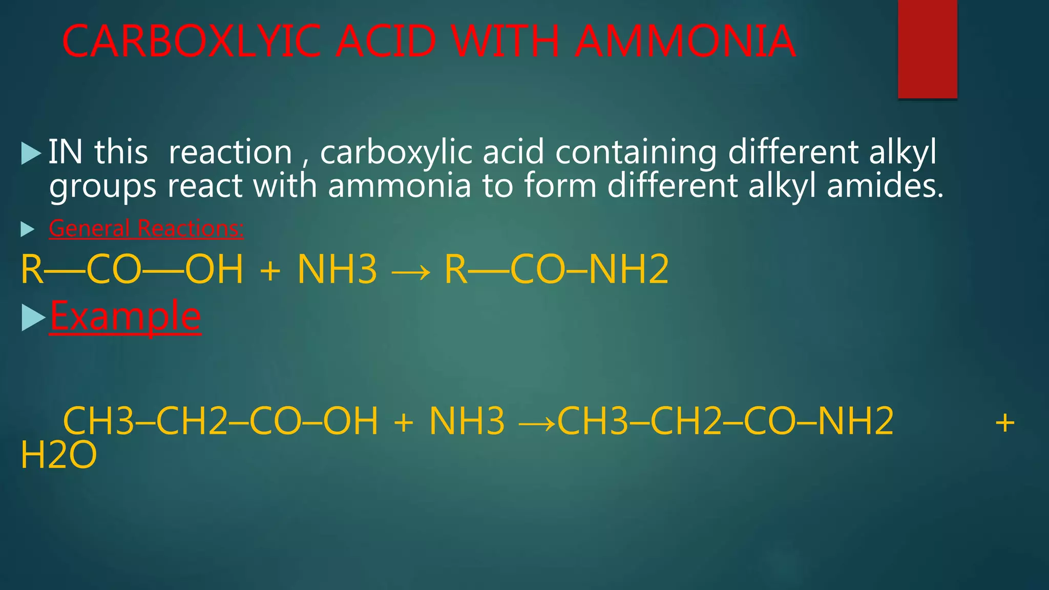 Amides and amines presentation. | PPTX