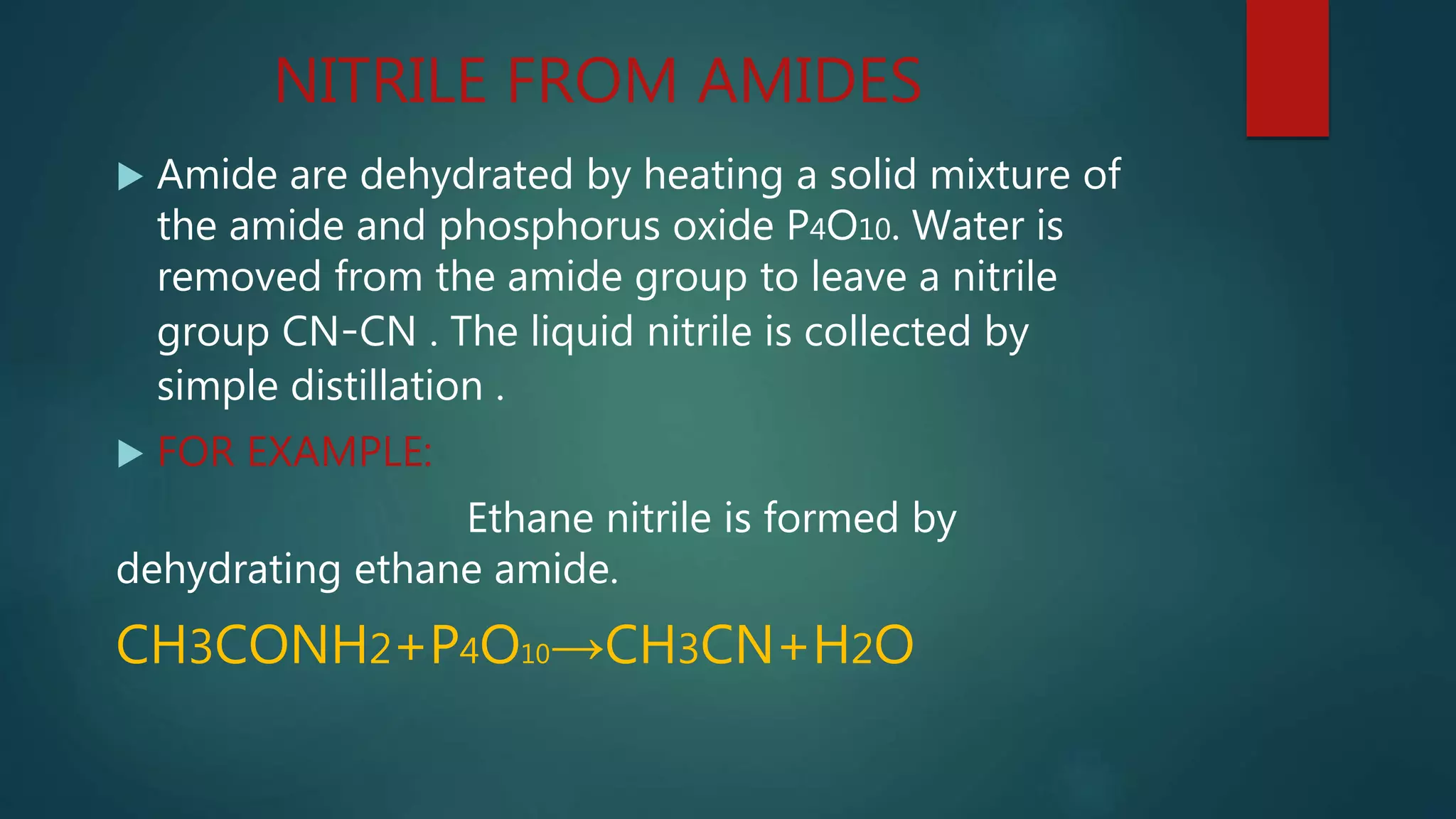 Amides and amines presentation. | PPTX