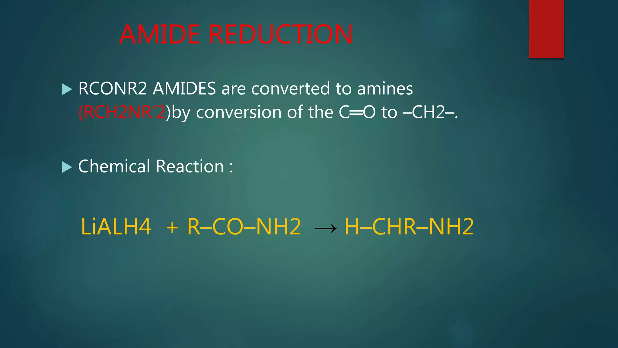 Amides and amines presentation. | PPTX