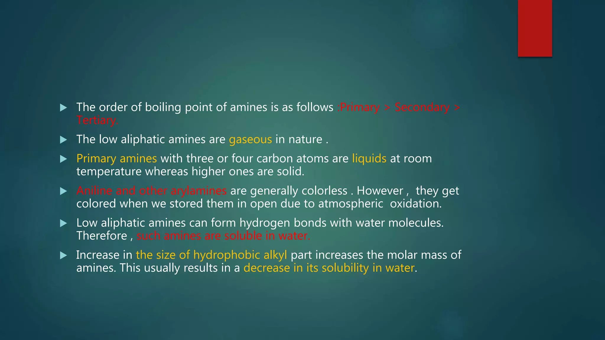 Amides and amines presentation. | PPTX