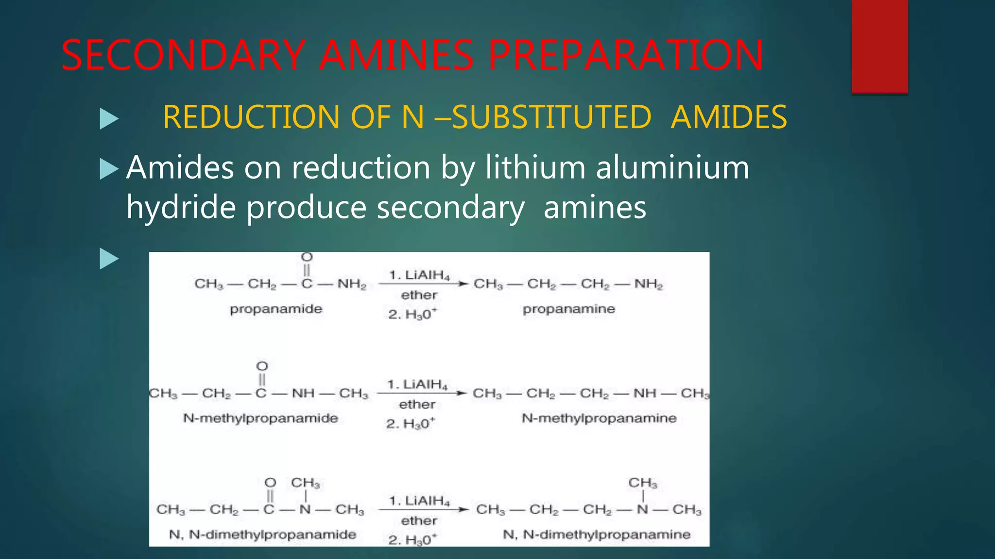 Amides and amines presentation. | PPTX | Chemistry | Science