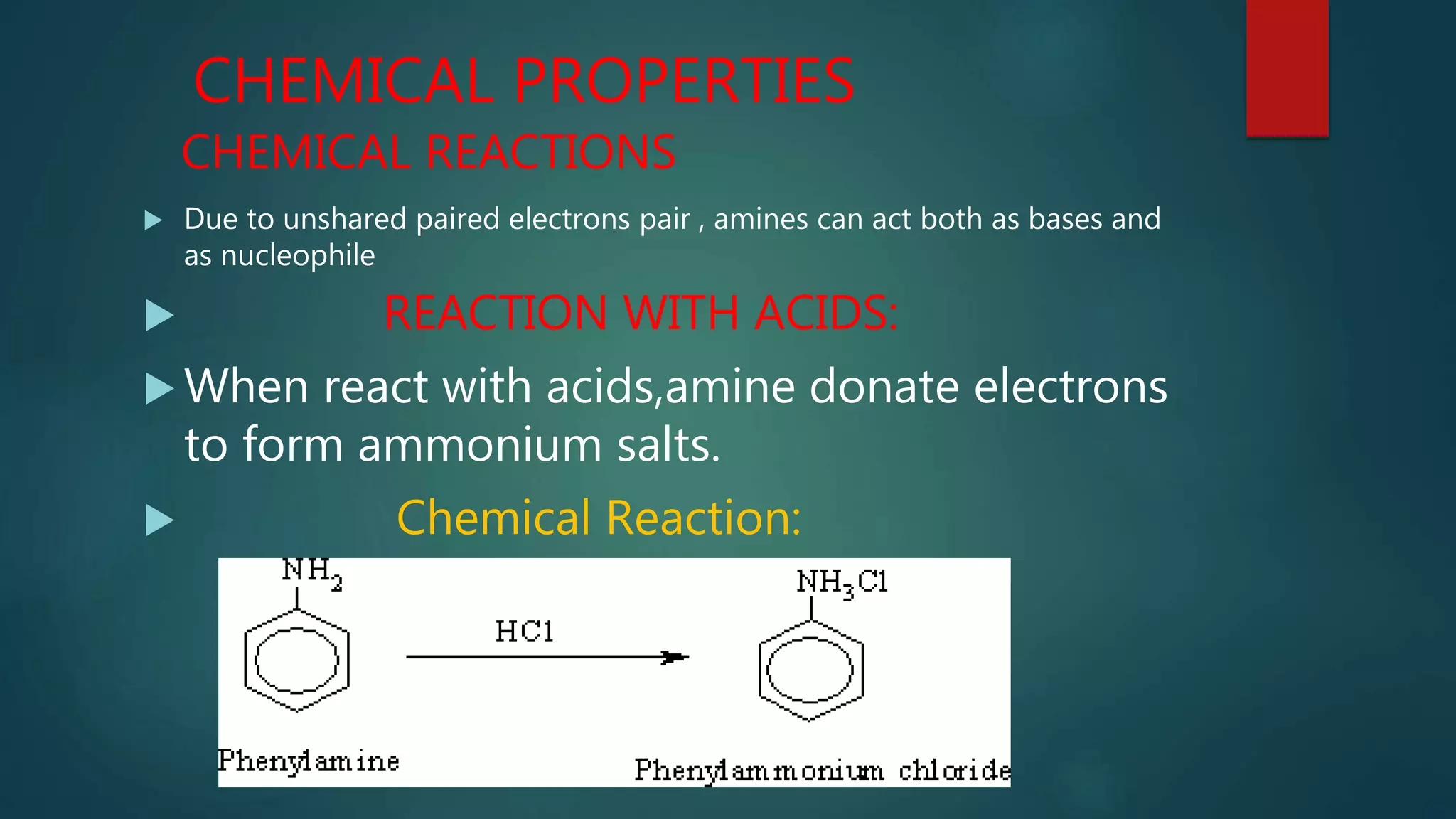 Amides and amines presentation. | PPTX | Chemistry | Science