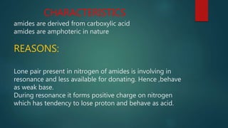 Amides and amines presentation. | PPTX
