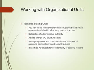PPT Organization Units | PPT