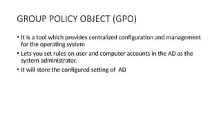 Organizational Unit and users and computers.pptx