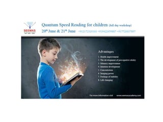 QUANTUM SPEED READING or SUPER SPEED READING ...FOR CHILDREN | PPT