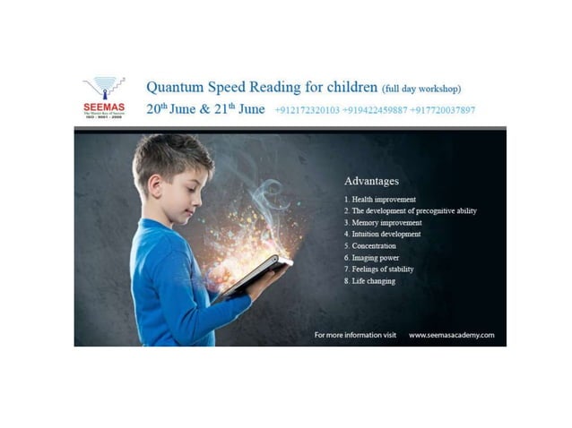 QUANTUM SPEED READING or SUPER SPEED READING ...FOR CHILDREN | PPT