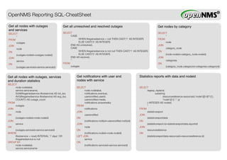 OpenNMS Reporting Cheat Sheet | PPT
