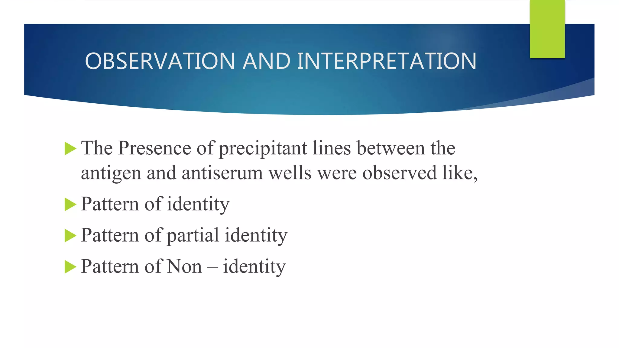 Ouchterlony double diffusion | PPTX