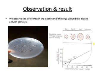 Ouchterlony double diffusion and Radial immunodifusion | PPTX