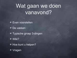 Ouderinformatieavond groep 3 | PPT