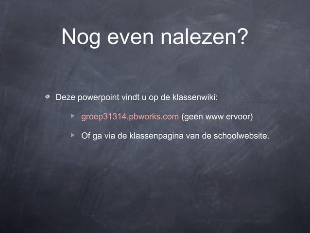 Ouderinformatieavond groep 3 - januari | PPT