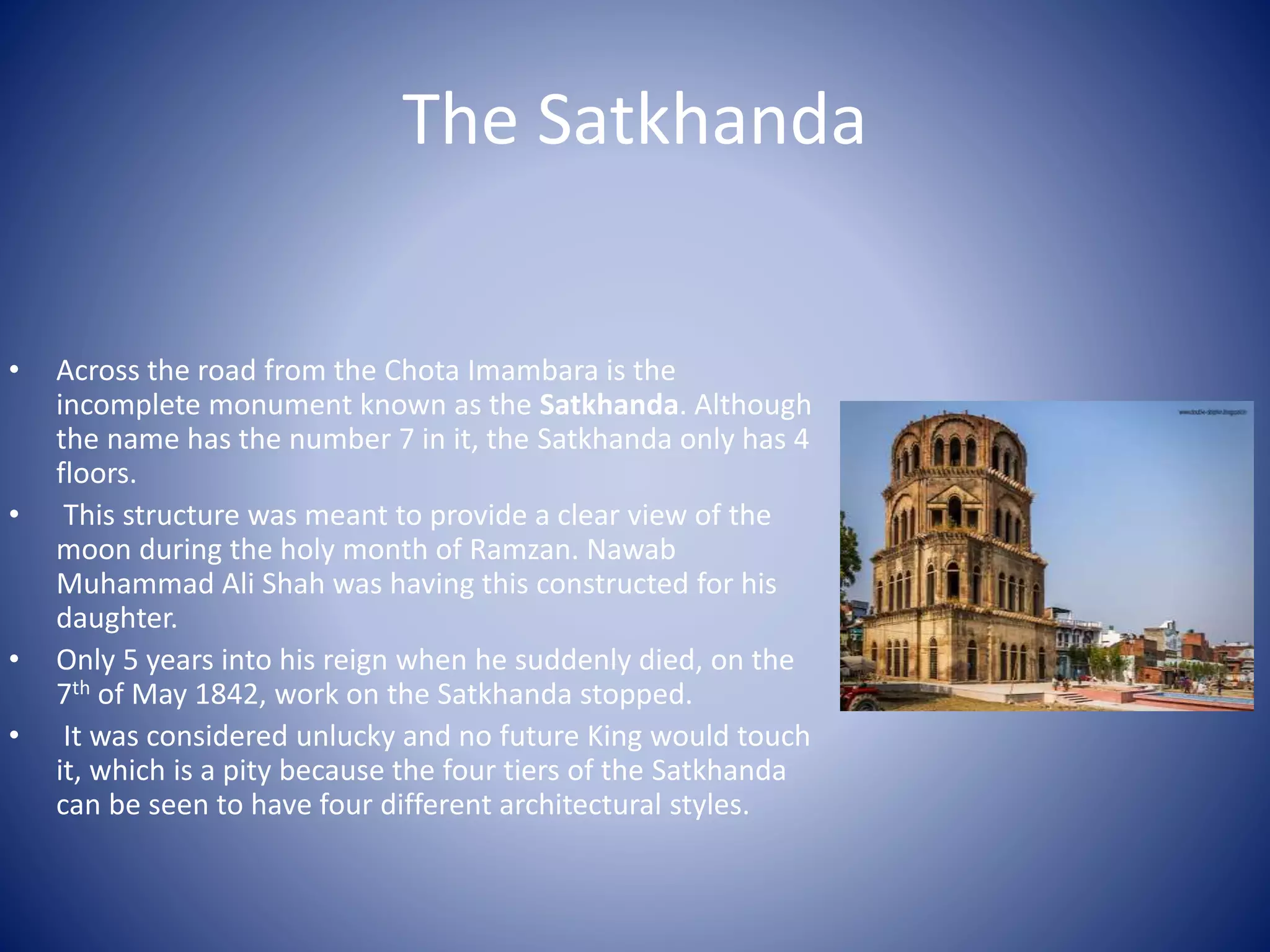 Awadh Architecture (The Later Mughals) | PPTX