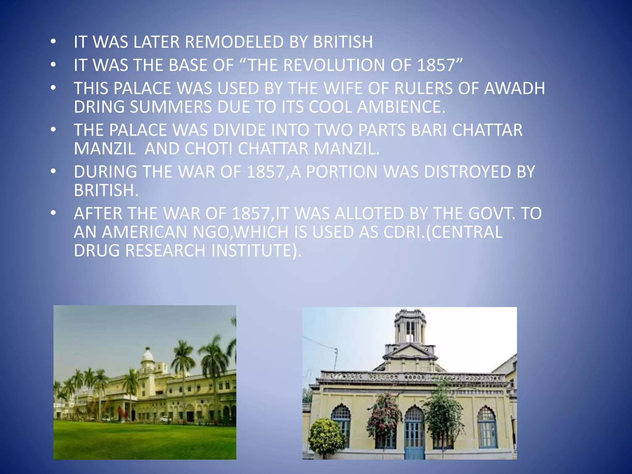 Awadh Architecture (The Later Mughals) | PPTX