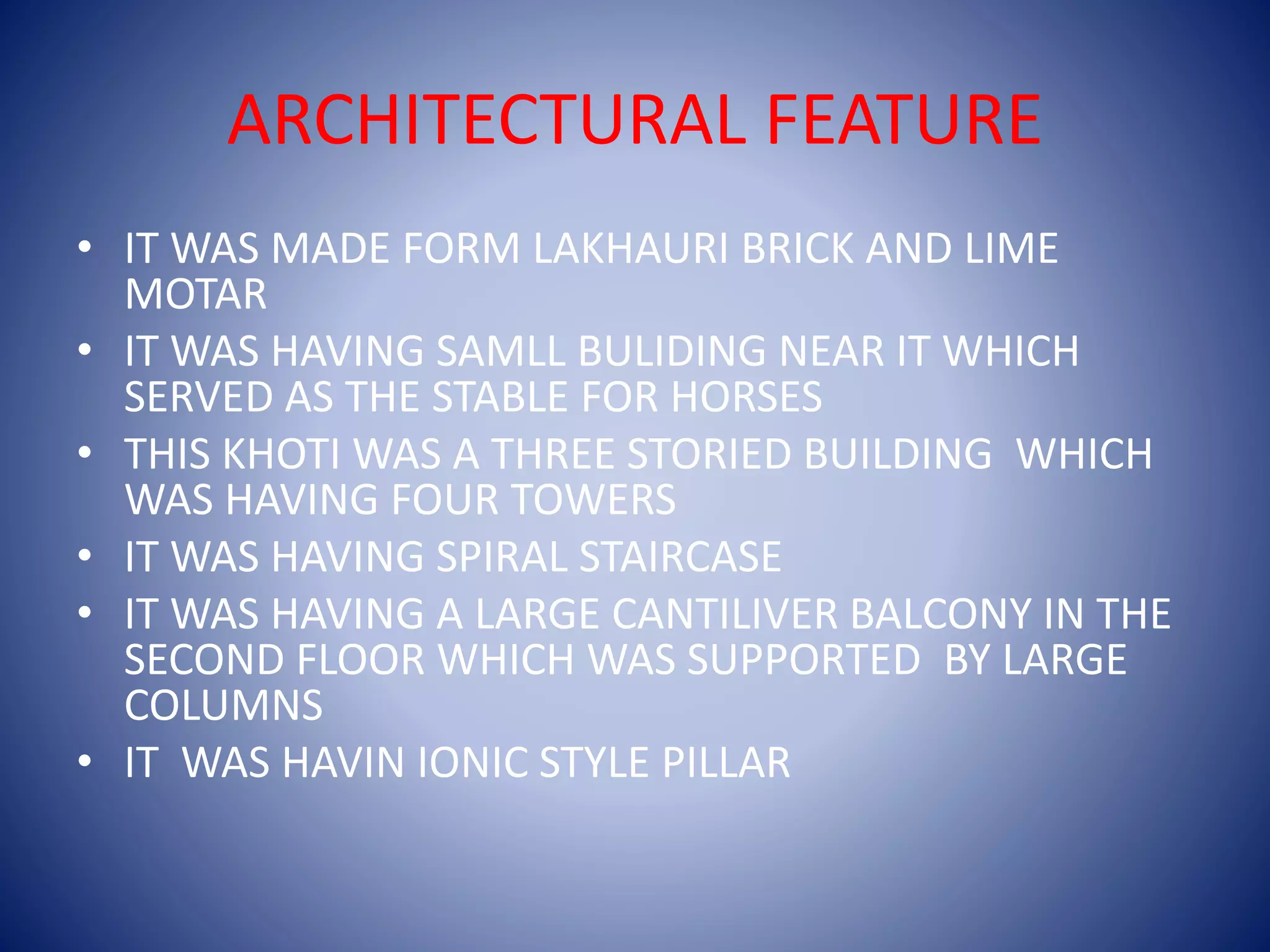 Awadh Architecture (The Later Mughals) | PPTX