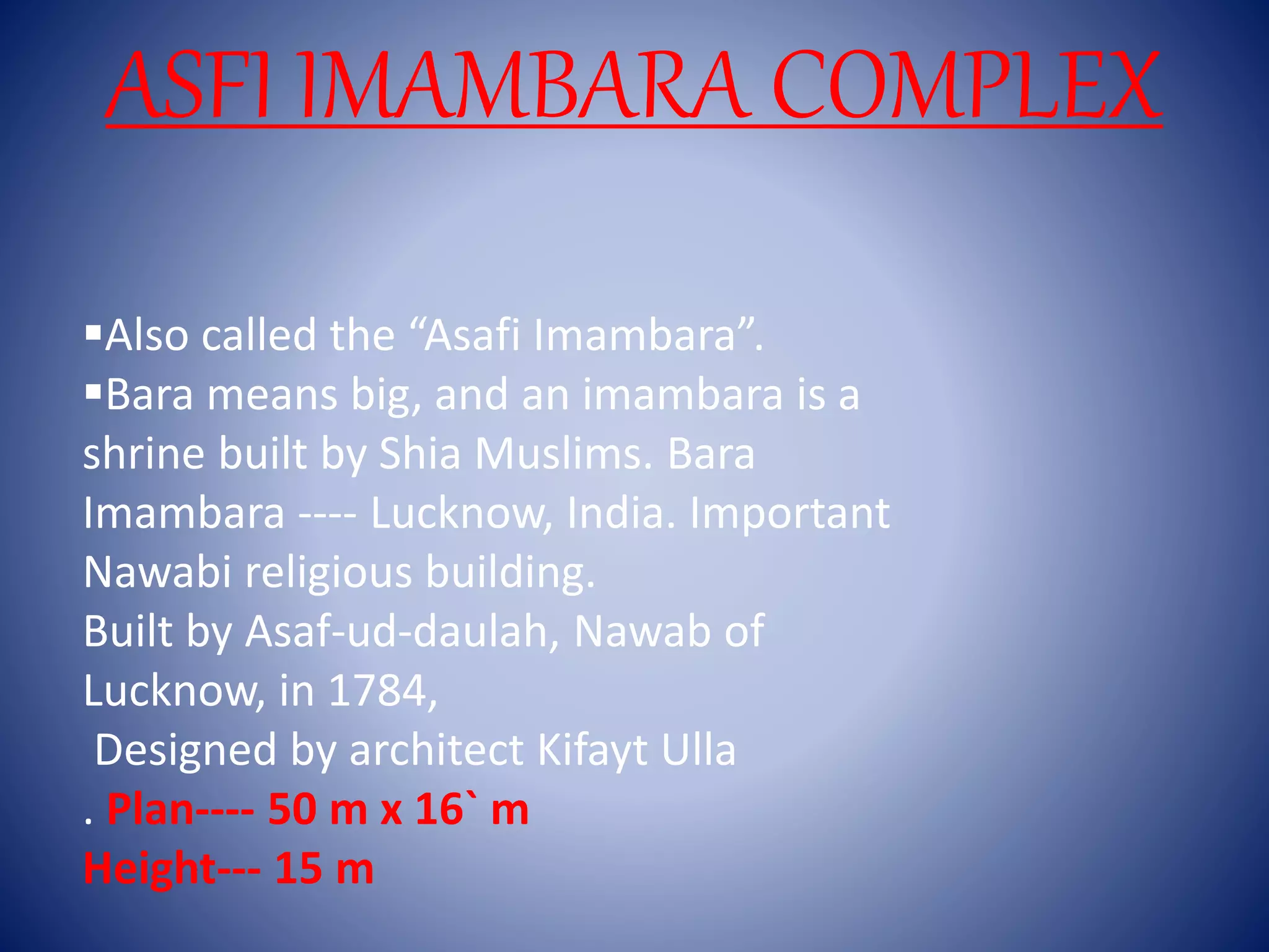 Awadh Architecture (The Later Mughals) | PPTX