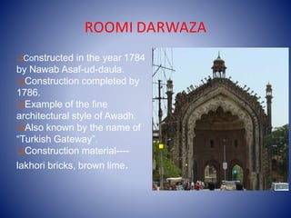 Awadh Architecture (The Later Mughals) | PPTX