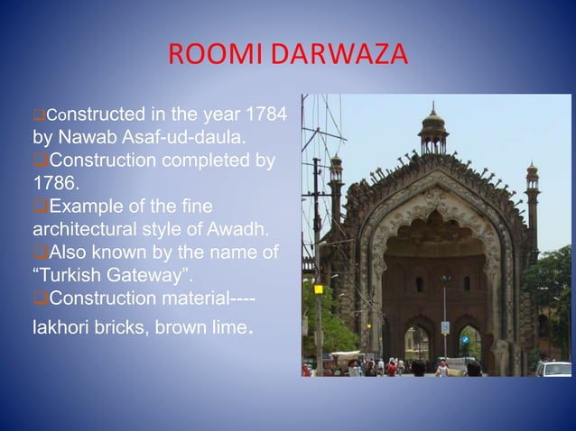 Awadh Architecture (The Later Mughals) | PPTX