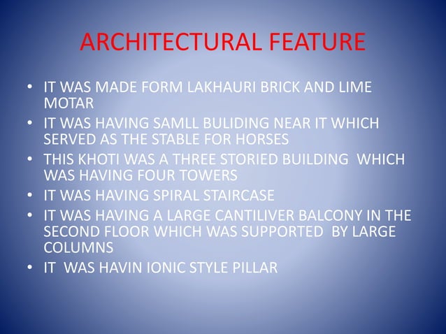 Awadh Architecture (The Later Mughals) | PPTX