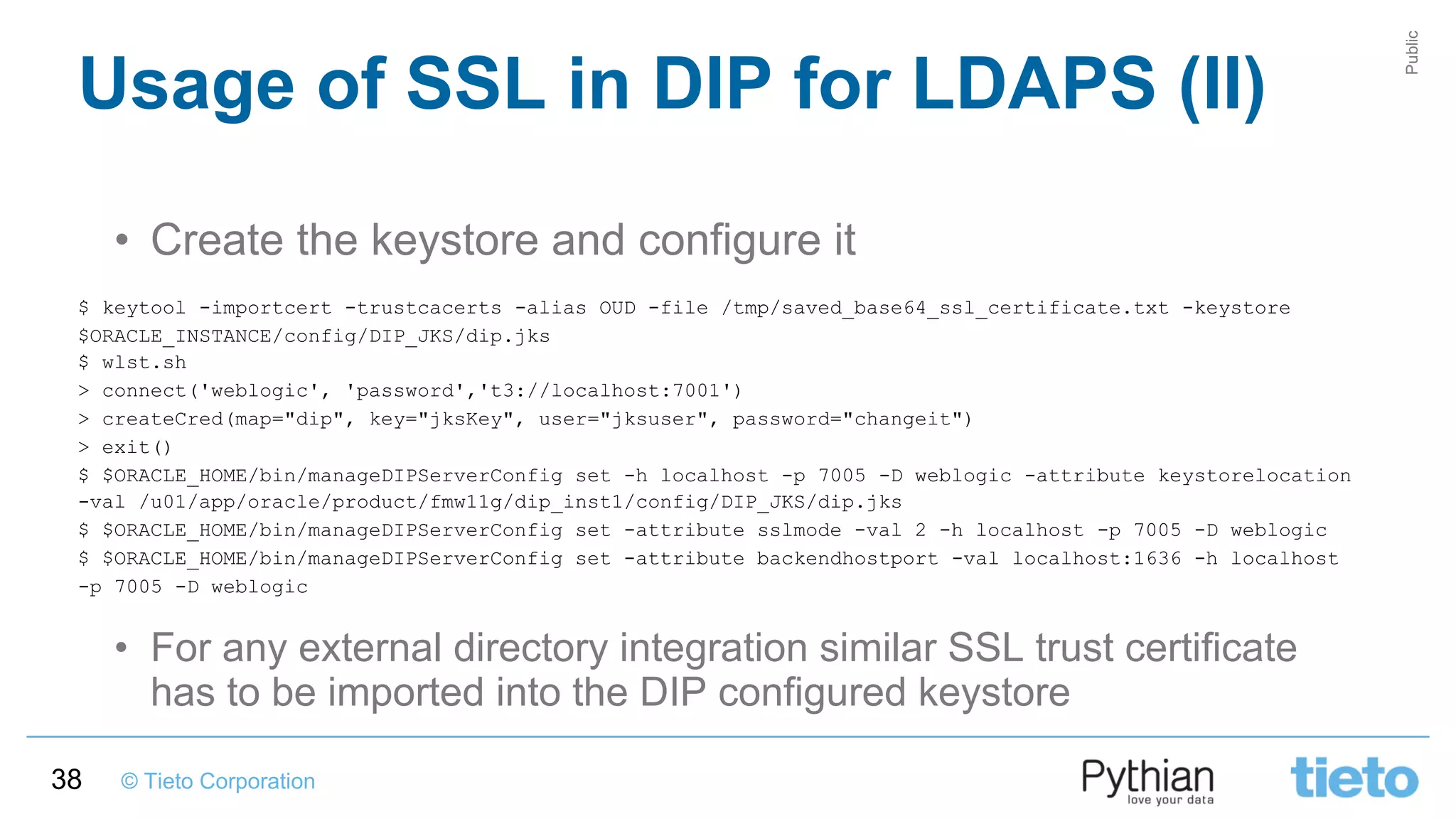 Lessons Learnt From Oracle Unified Directory Implementation With Oracle