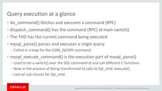OUGLS 2016: Guided Tour On The MySQL Source Code | PPTX | Databases | Computer Software and ...