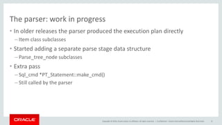 OUGLS 2016: Guided Tour On The MySQL Source Code | PPTX | Databases | Computer Software and ...