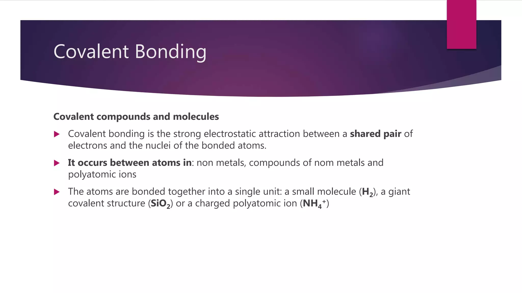 Electrons and bonding | PPTX