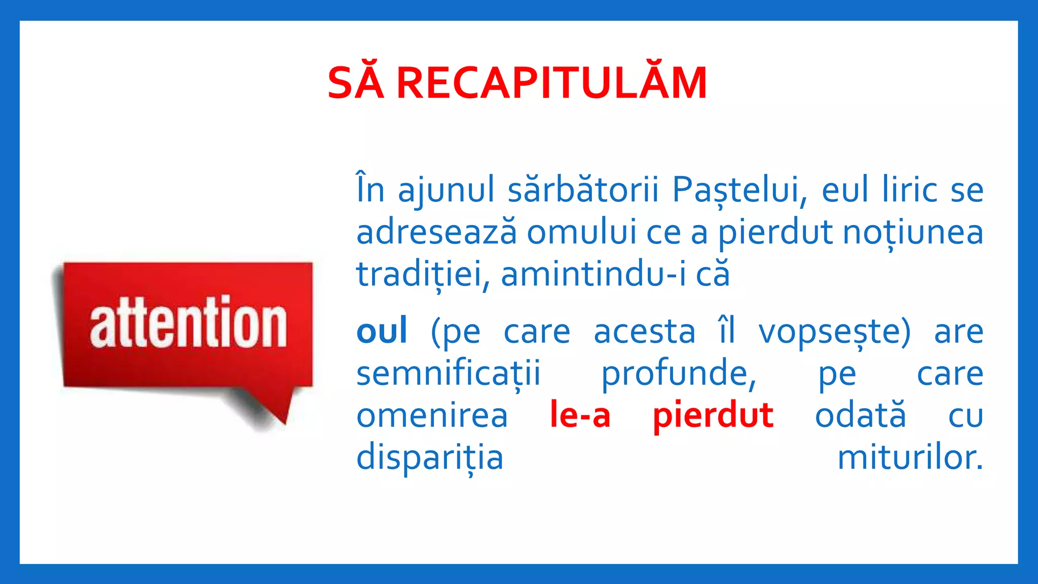 ”Oul dogmatic” de Ion Barbu | PPTX