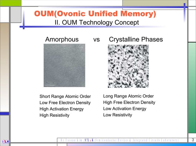 Oum(1 ovonic unified memory) | PPT | Computing | Technology & Computing