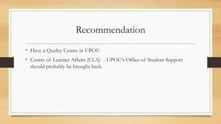 Open University Malaysia : A Case Study Presentation | PPTX