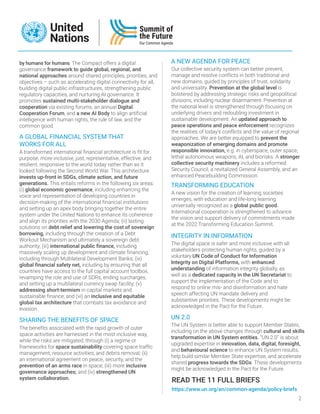 How would a pact of the future that adopts the proposals of the ...