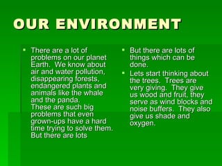 Our Environment | PPT
